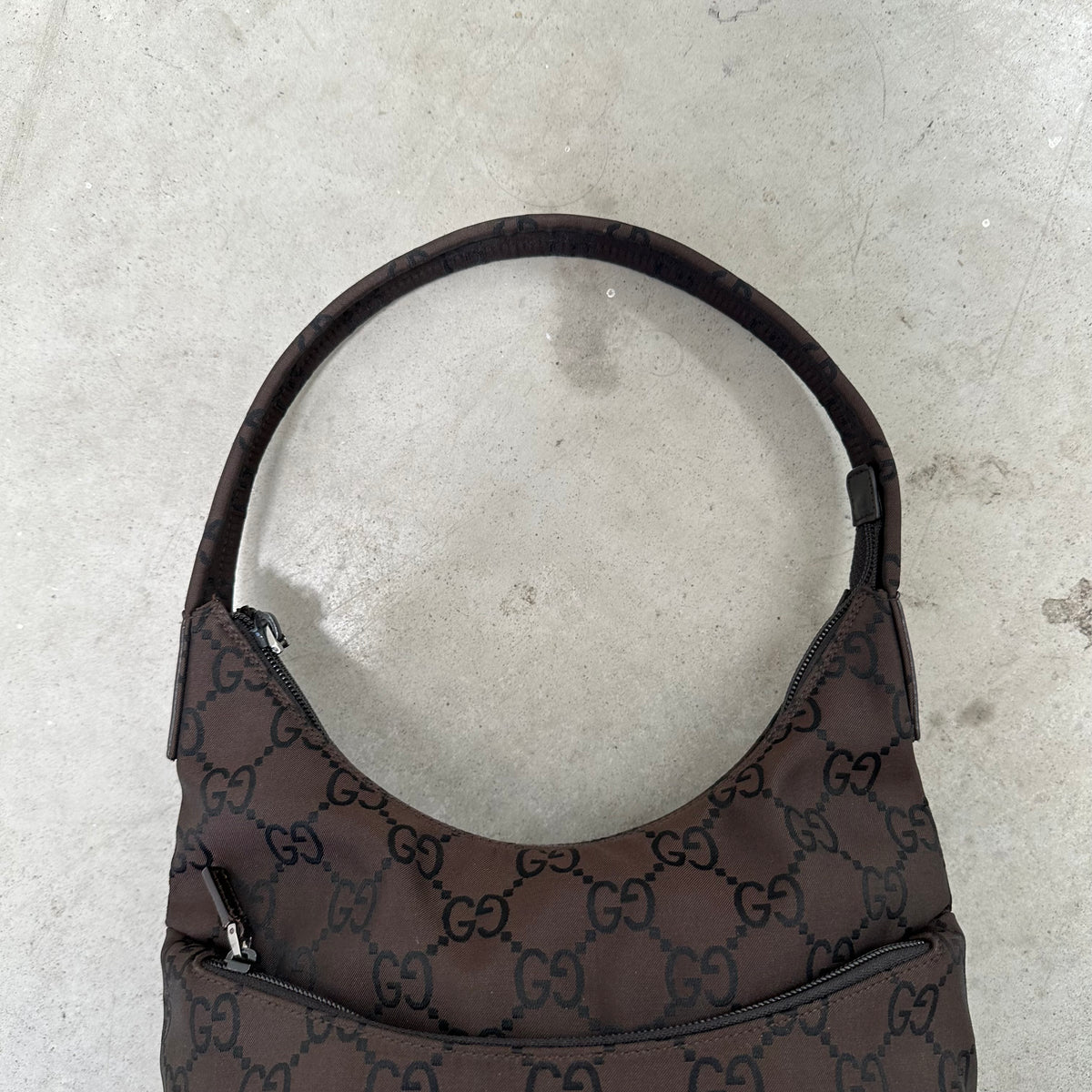 Gucci GG Print Shoulder Bag Brown – Curated by Charbel
