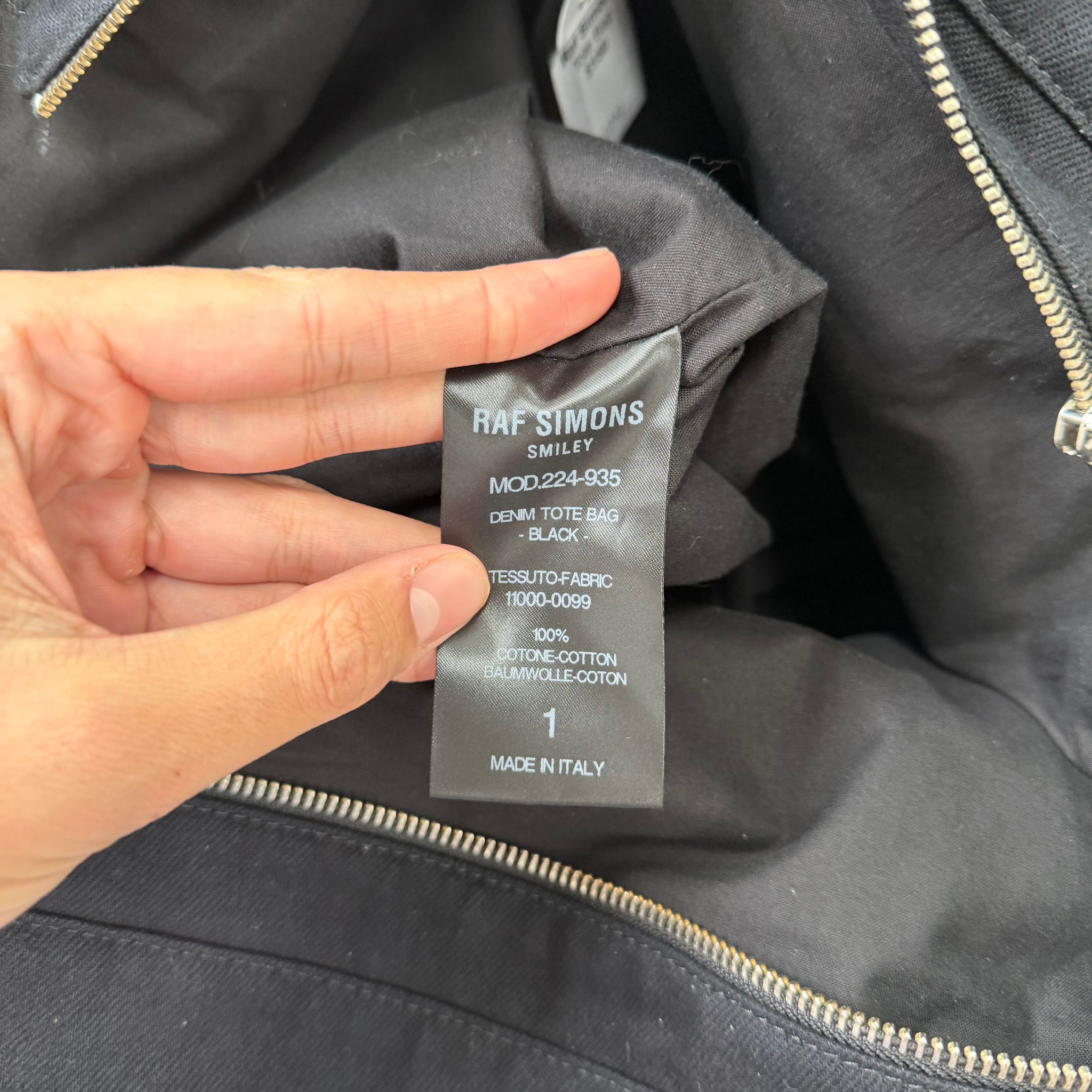 Raf Simons x Smiley Logo Patch Tote Bag – Curated by Charbel