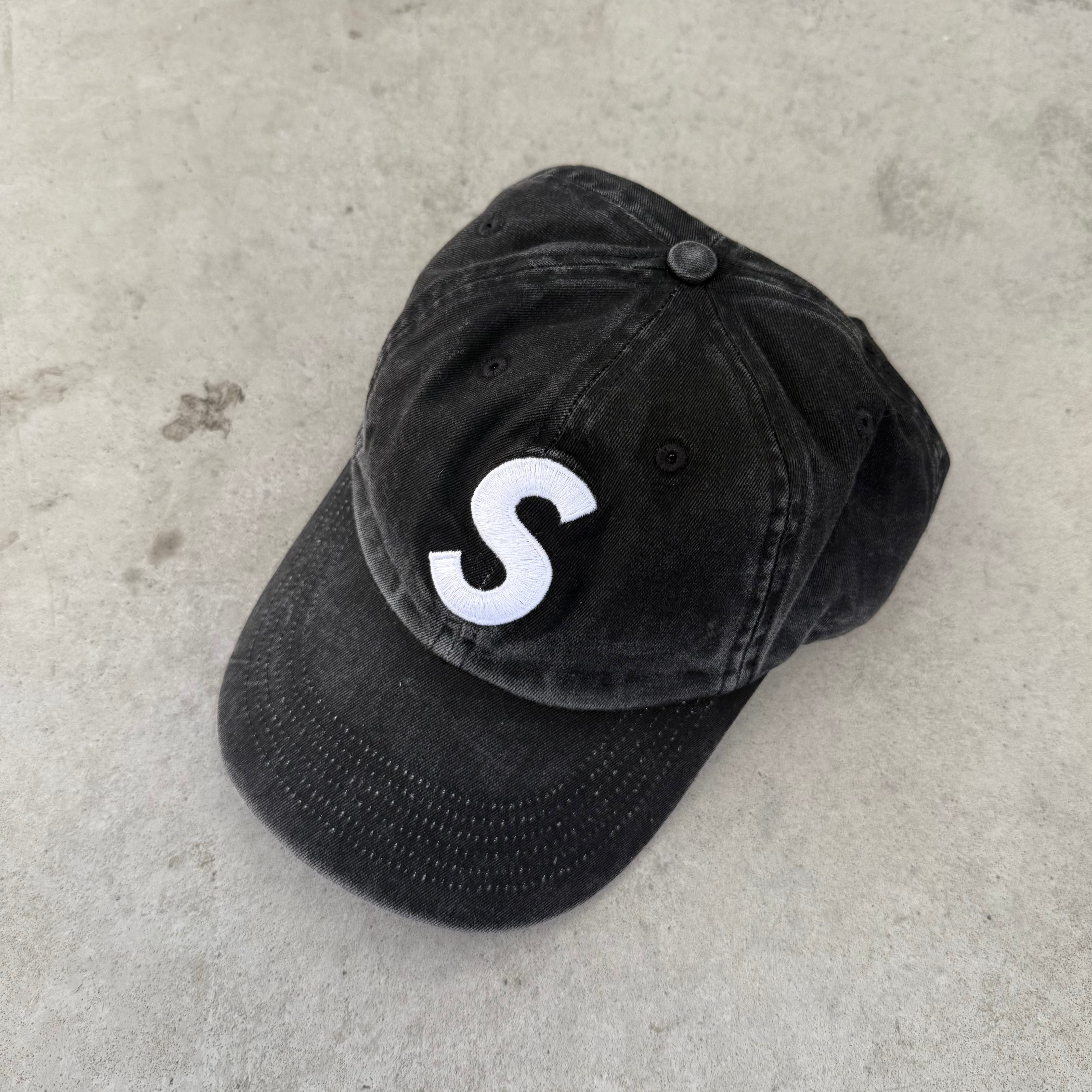 Supreme S Logo Cap Black – Curated by Charbel