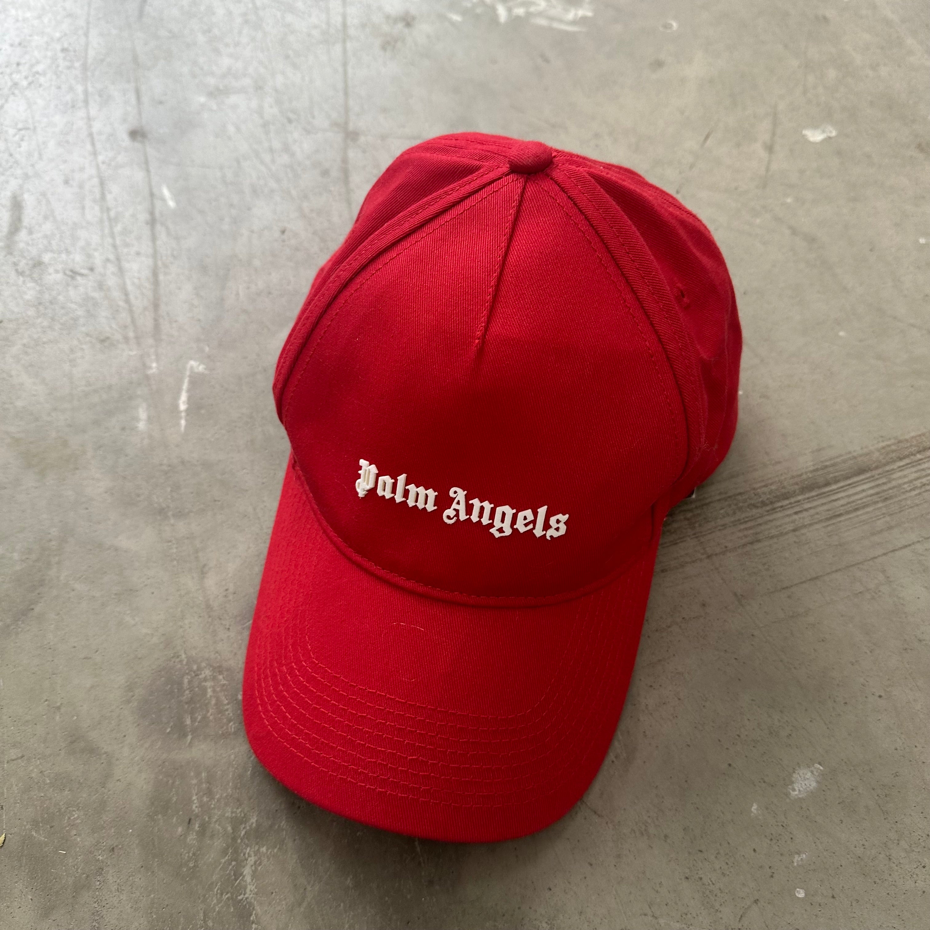 Palm Angels Red Logo Hat (Brand new with tags) – Curated by Charbel