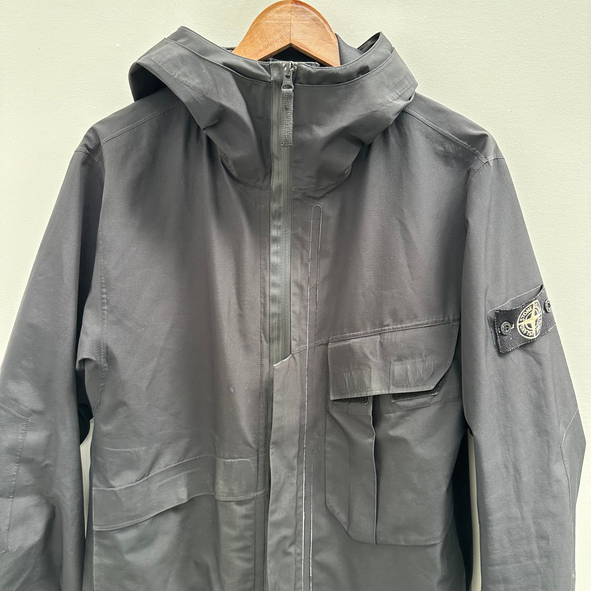 Stone Island Tank Shield Multi Layer Hooded Jacket (Size L) – Curated ...