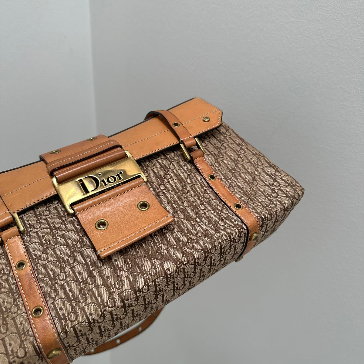 Christian Dior Logo Print Columbus Bag – Curated by Charbel