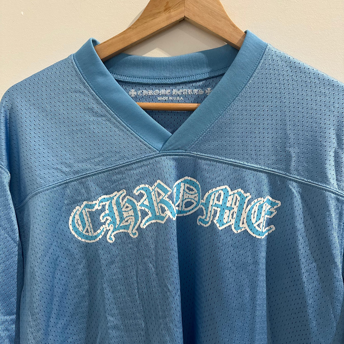 Chrome Hearts Stadium Mesh Blue Long Sleeve Jersey (Size S) – Curated ...