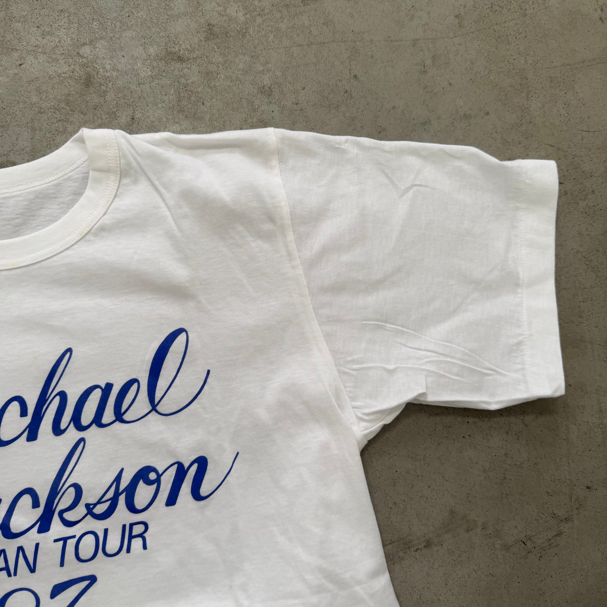 Michael Jackson 1987 Japan Tour Text Logo T Shirt (fits S-M) – Curated ...