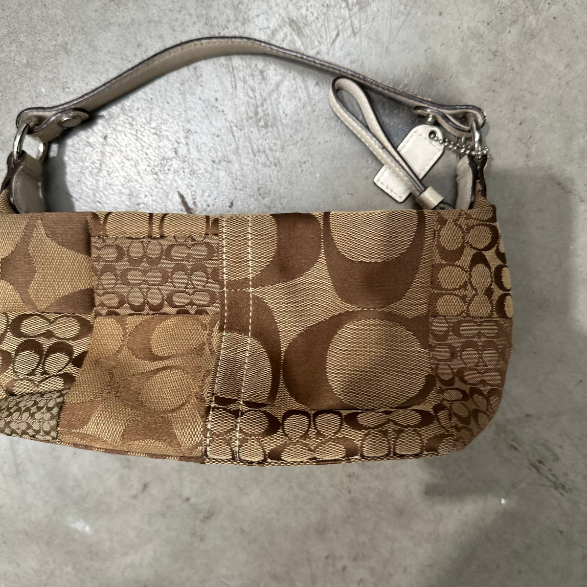 Coach Signature Multi Pattern Shoulder Bag Beige – Curated by Charbel