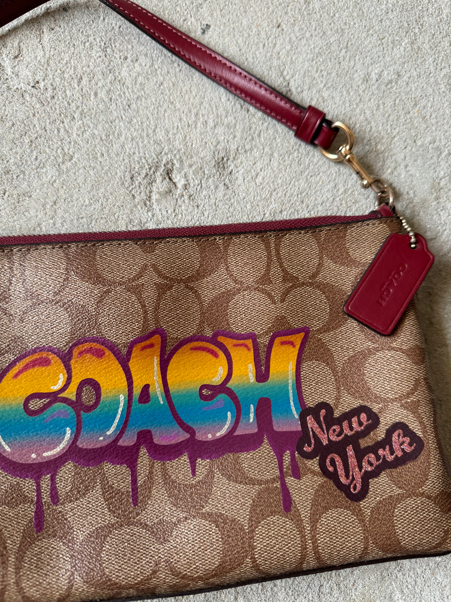 Coach Signature Canvas Graffiti ShoulderBag – Curated by Charbel