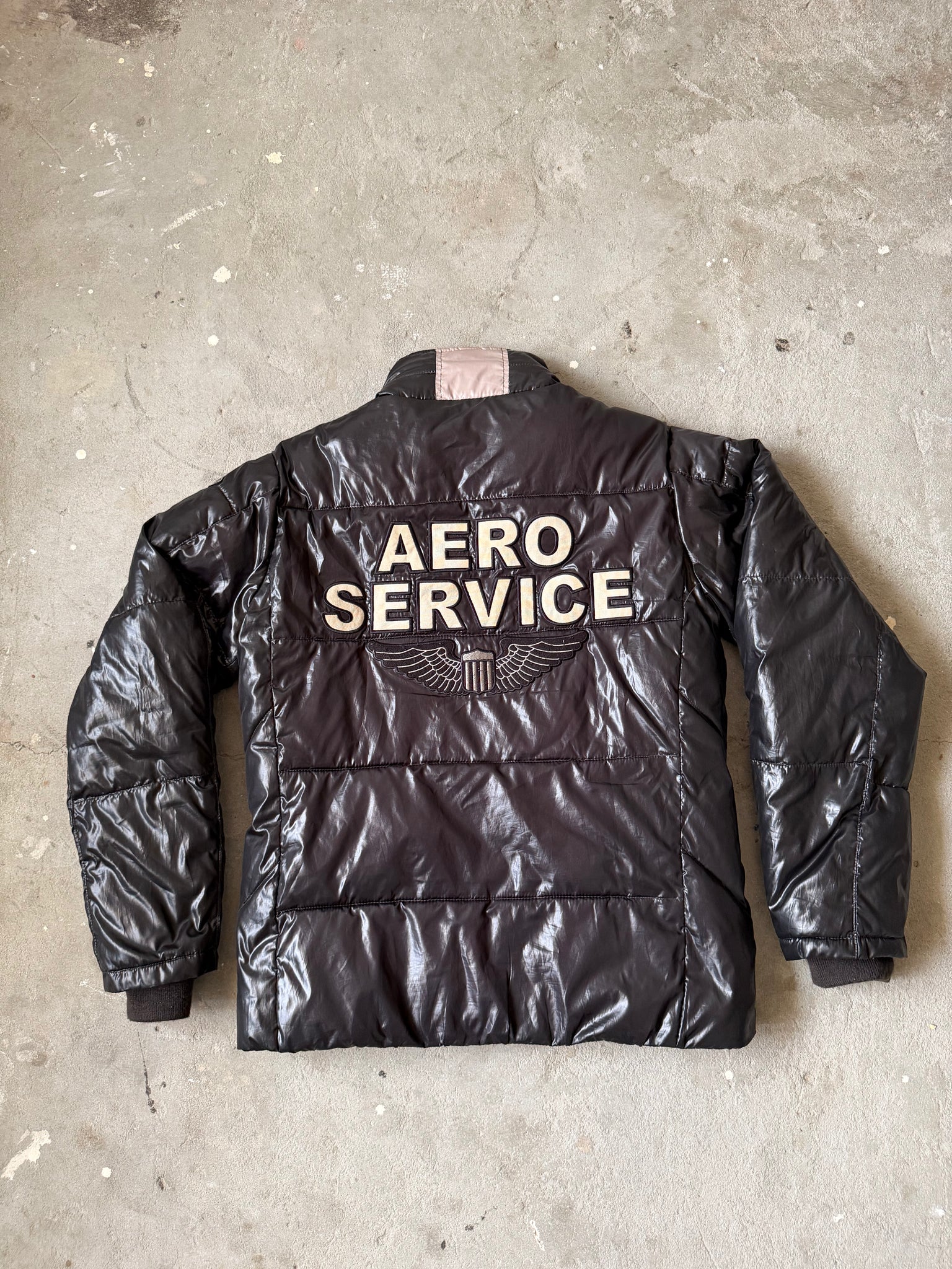 Avirex Armed Force Aero Service Puffer Jacket Black – Curated by Charbel