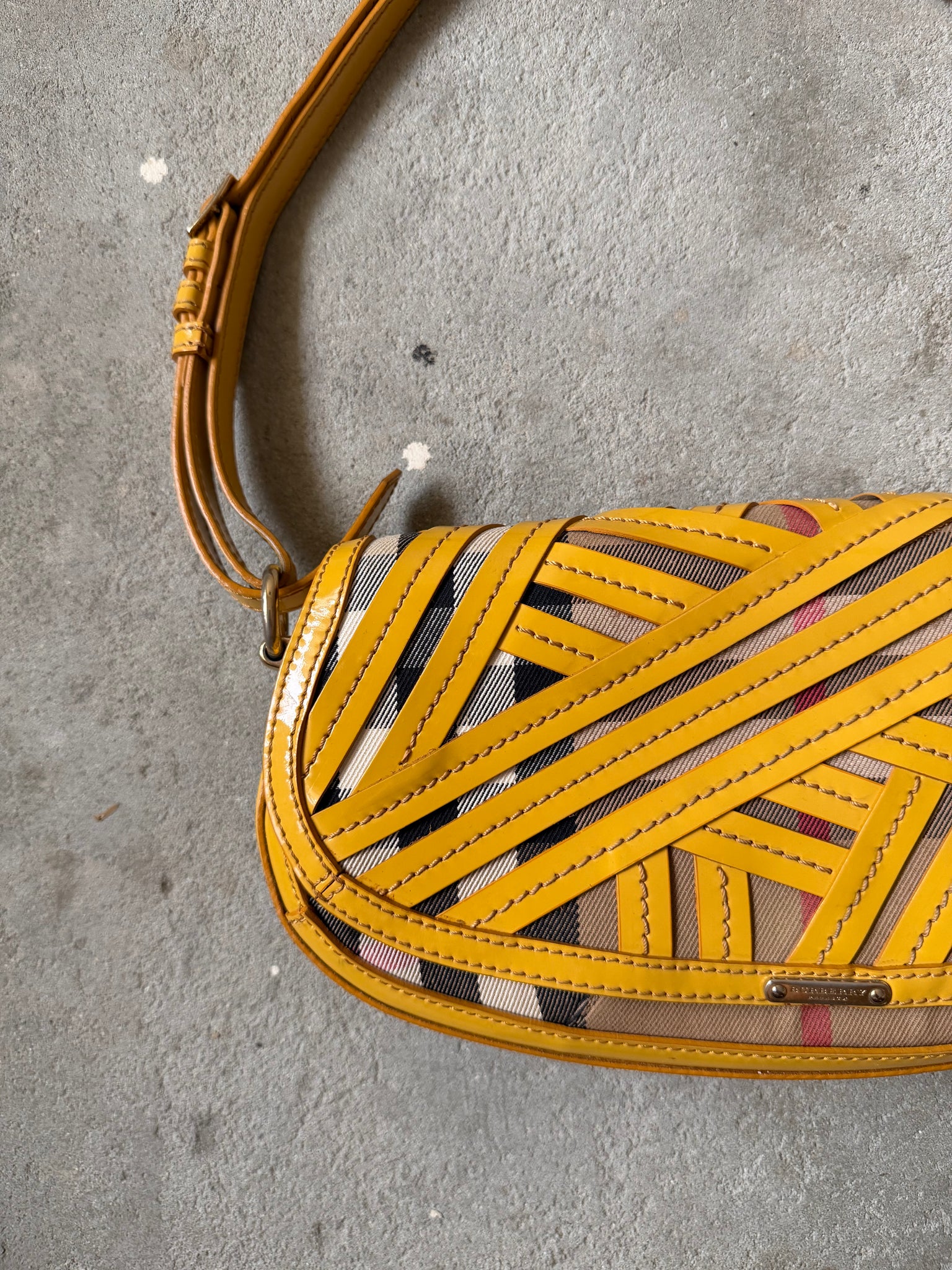 Burberry Prorsum Nova Check Shoulder Bag Yellow – Curated by Charbel