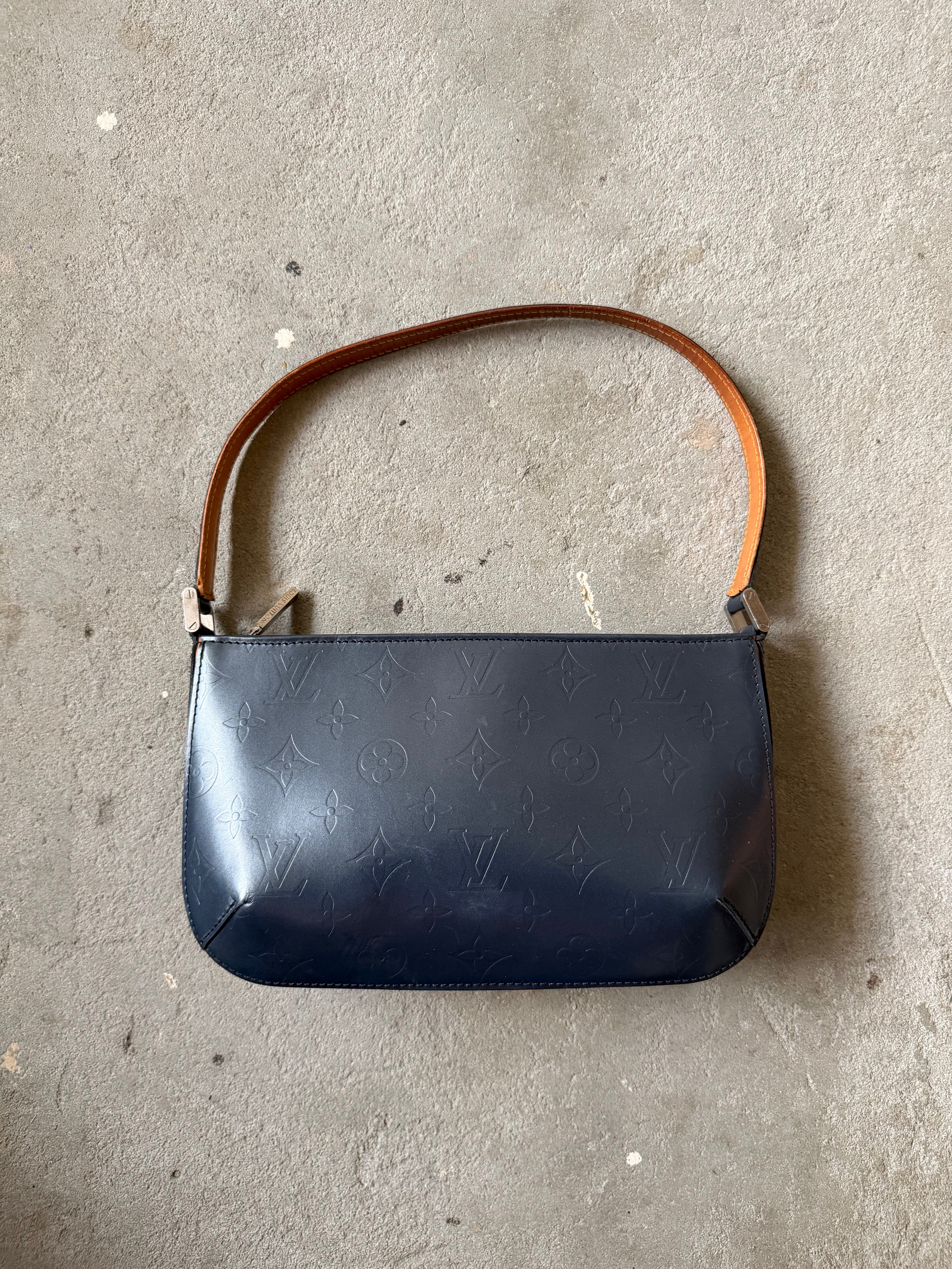 Louis Vuitton Monogram Mat Fowler Shoulder Bag Navy – Curated by Charbel