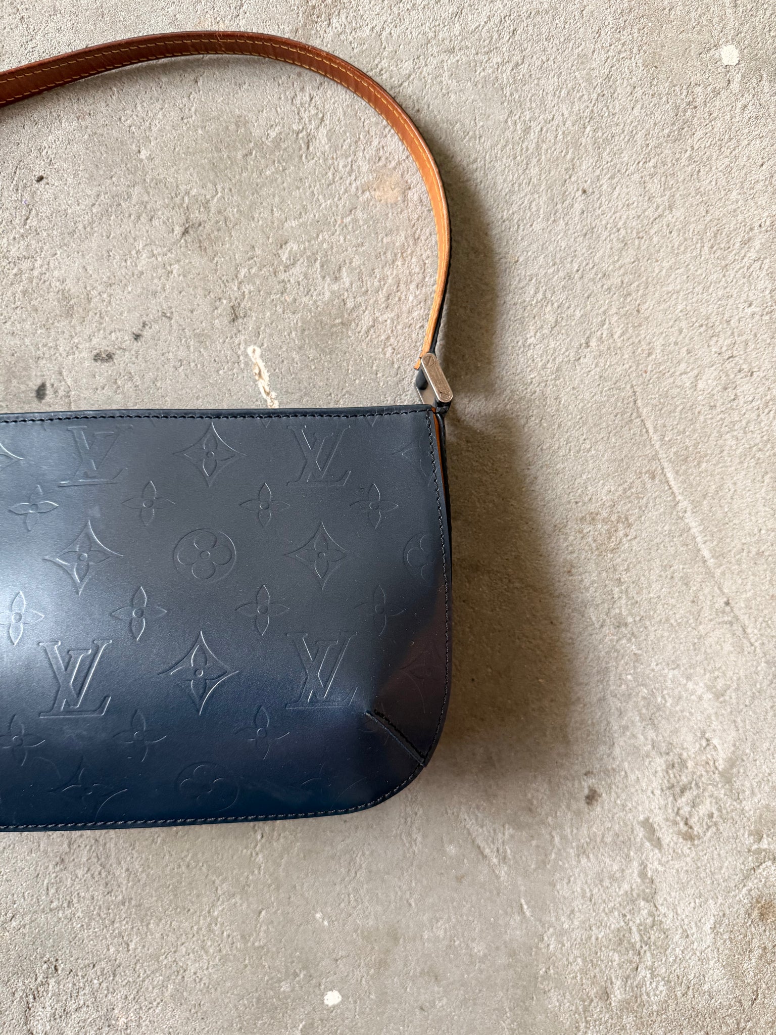 Louis Vuitton Monogram Mat Fowler Shoulder Bag Navy – Curated by Charbel