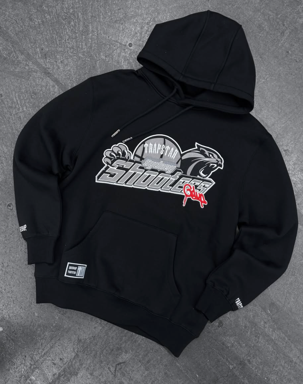 Geedup X Trapstar Shooters Hoodie Black – Curated by Charbel