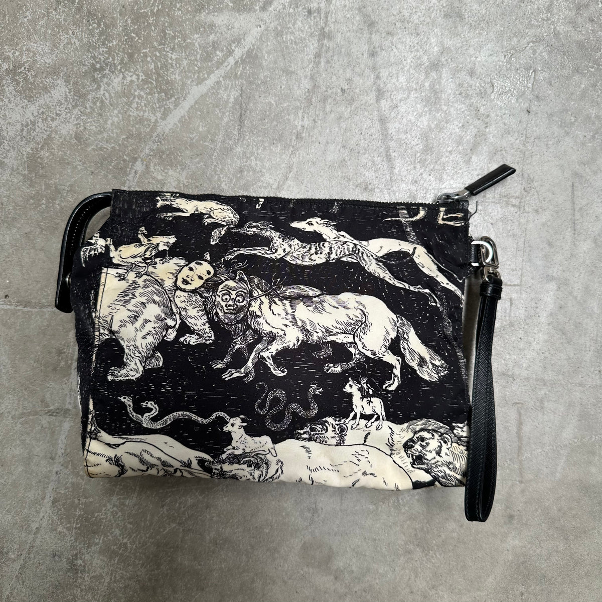 Prada Animal Kindom Clutch with Strap – Curated by Charbel