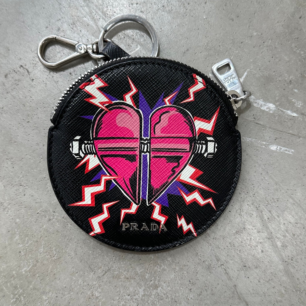 Prada Frankenstein Pouch with Key Ring – Curated by Charbel