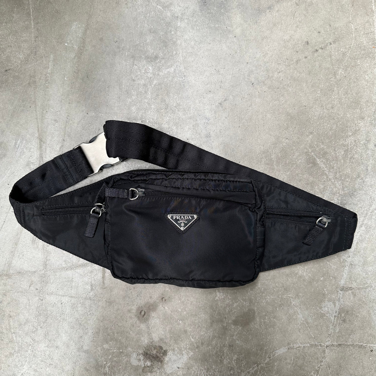 Prada Bum/Belt Nylon Black Bag – Curated by Charbel
