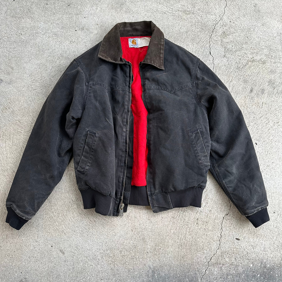 Carhartt Washed Black Work Jacket (fits like an M) – Curated by Charbel