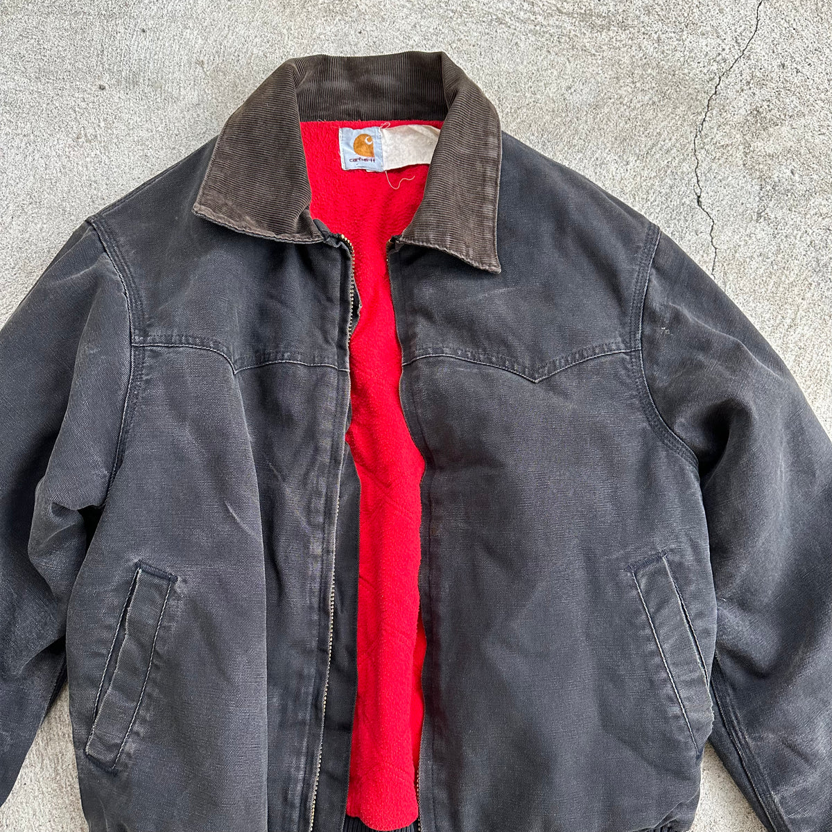 Carhartt Washed Black Work Jacket (fits like an M) – Curated by Charbel